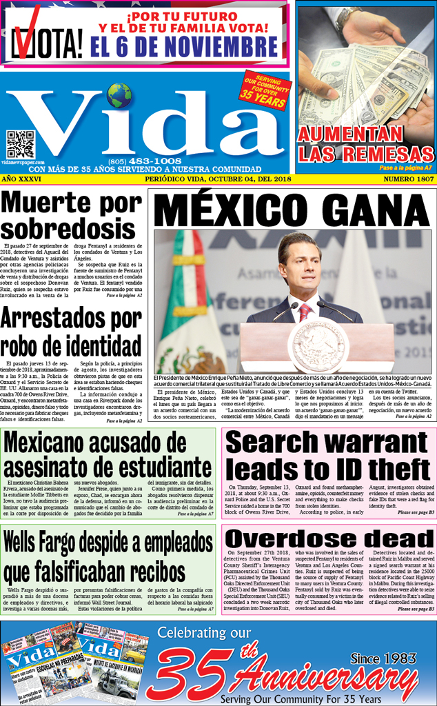 EDITIONS 2018 - Vida Newspaper